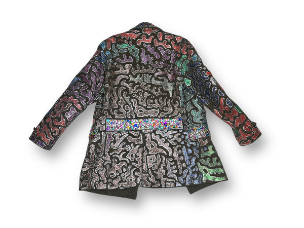 Abstract Glitter Coat – Patricia Field ARTFASHION
