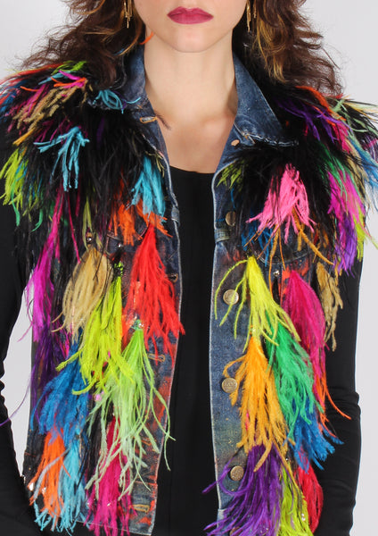 Ostrich Feather Vest – Patricia Field ARTFASHION