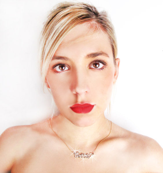 Custom Nameplate Diamond Necklace – Patricia Field ARTFASHION