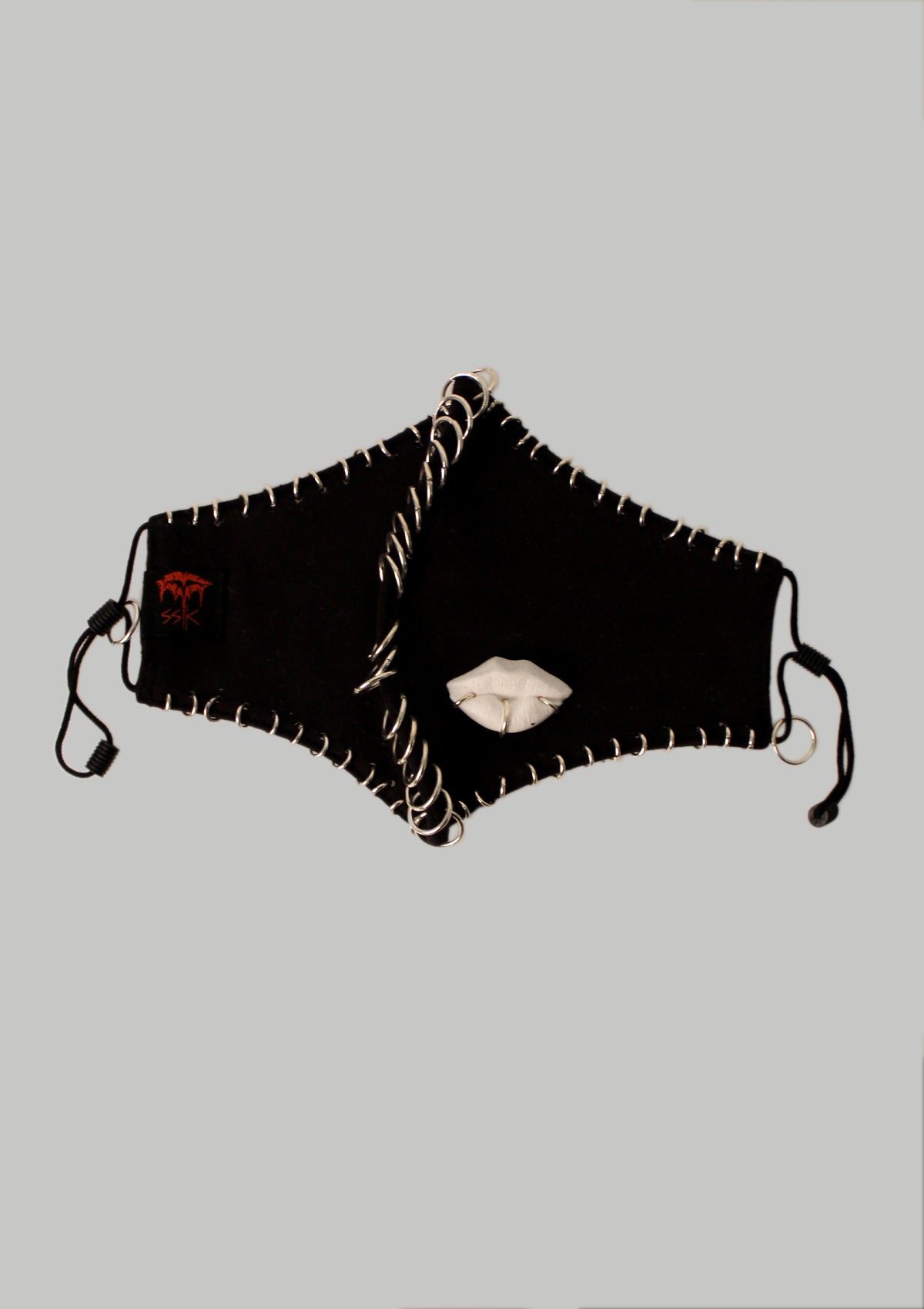Pierced Soft Stretch Face Mask - White Kiss – Patricia Field ARTFASHION