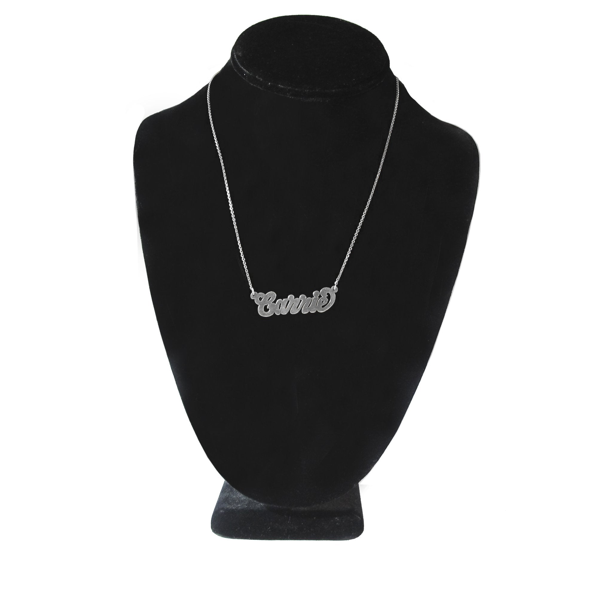 Gold Plated Custom Nameplate Necklace – Patricia Field ARTFASHION